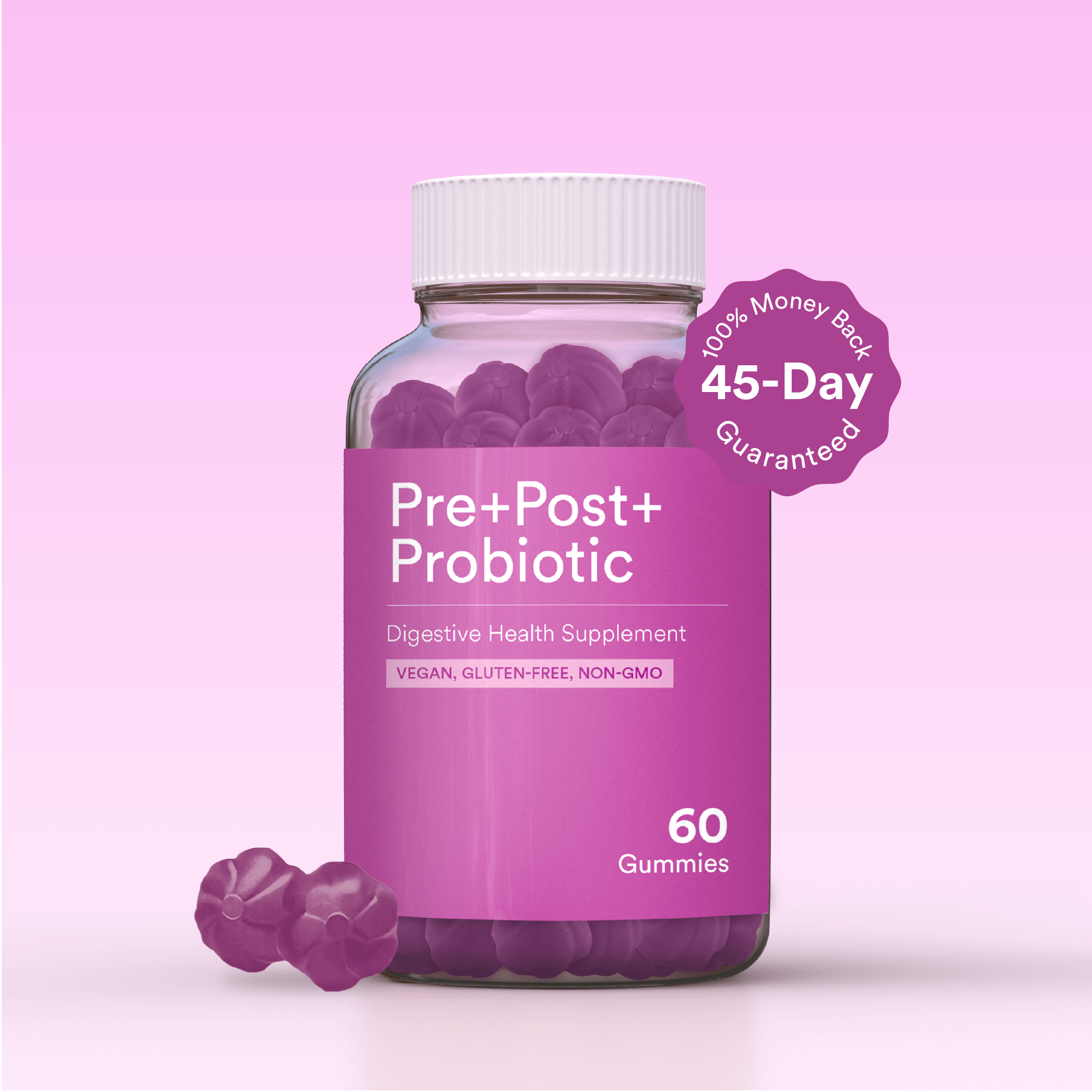Nutrie Pre+Post+Probiotic Gummies 60pcs (Digestive Health Supplement)
